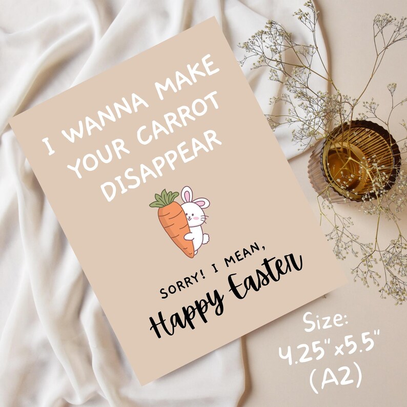 Dirty Easter Funny Adult Easter Card Dirty Spring Holiday Card Easter ...