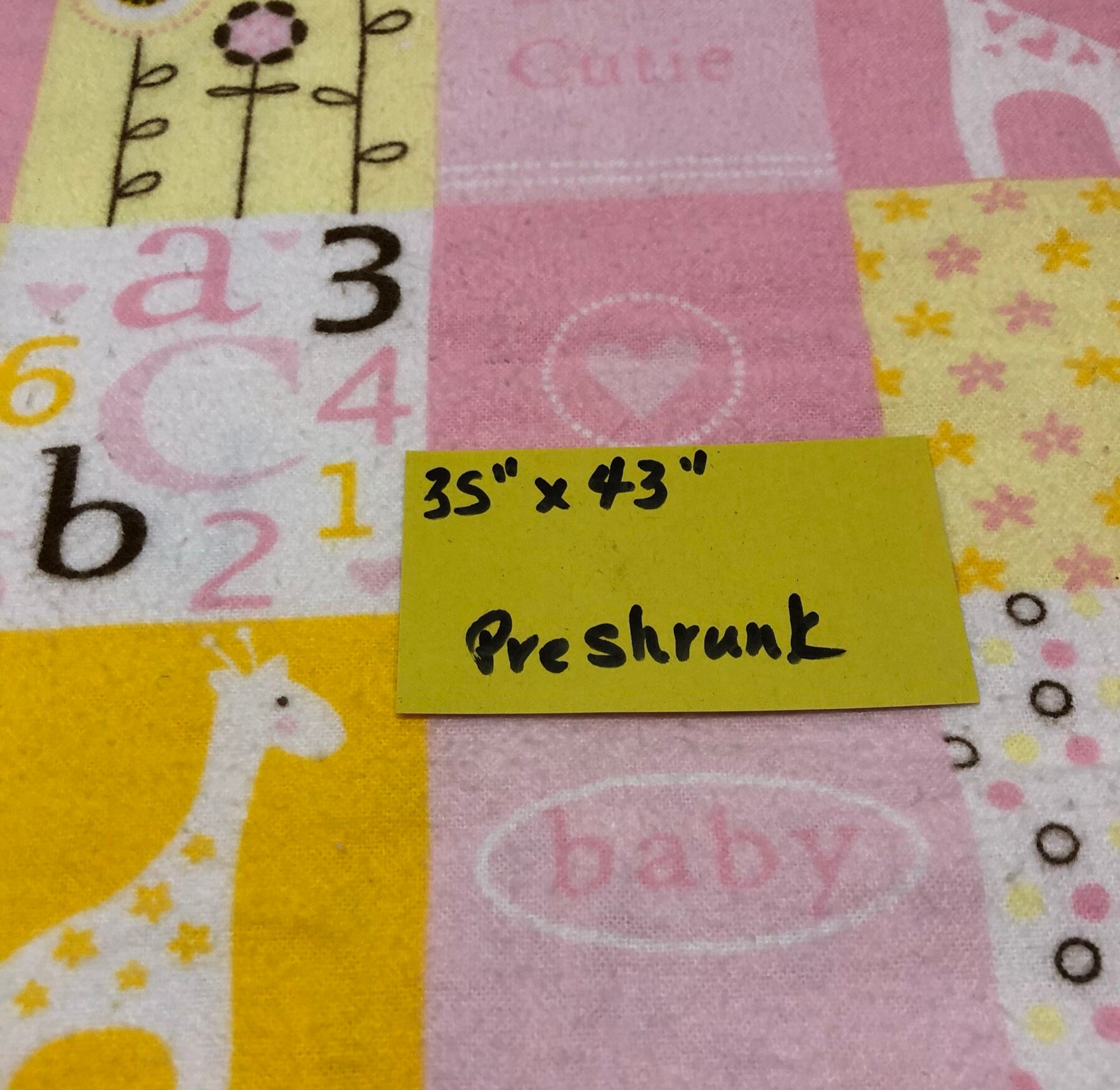 Flannel Baby Fabric Girl Baby Print Preshrunk Fabric Pink - Etsy