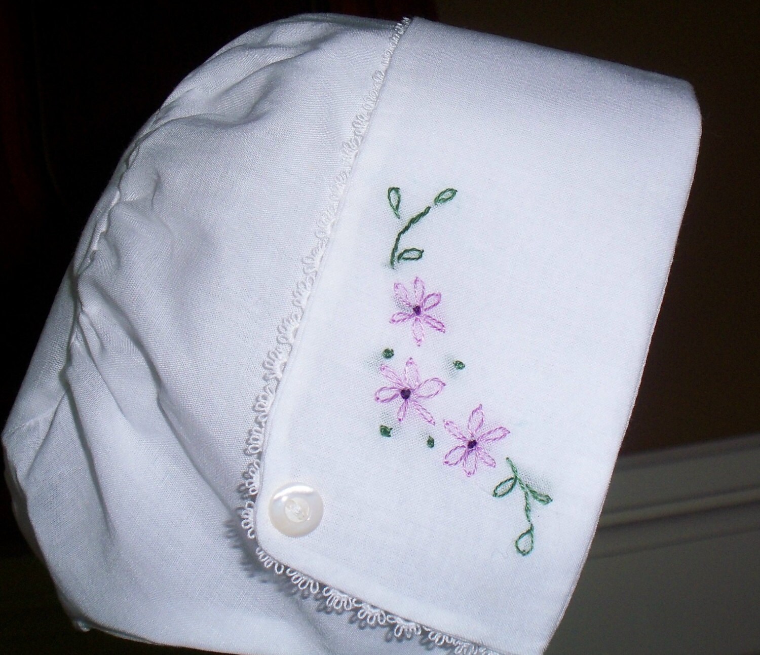 Heirloom Baby Clothes Baby Bonnet With Hand Embroidery Hat - Etsy
