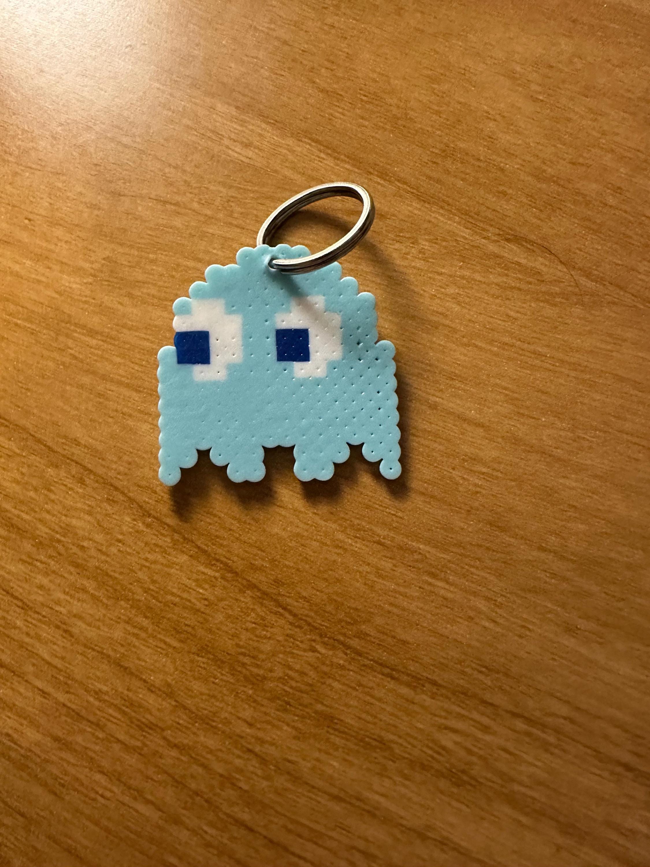 Inky From Pac-man Fuse Bead Keychain - Etsy