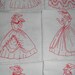 Machine Embroidered Southern Belle Quilt Blocks - Etsy