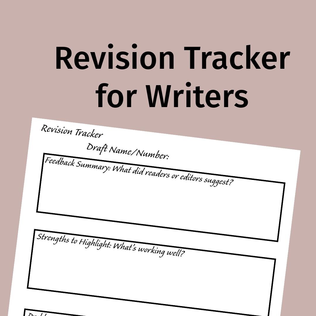 Revision Tracker for Writers and Novelists to Keep Feedback Organized ...