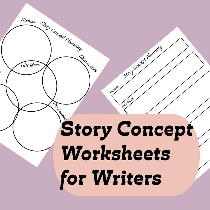 Story Concept Worksheet for Writers and Screenwriters: Start Writing ...