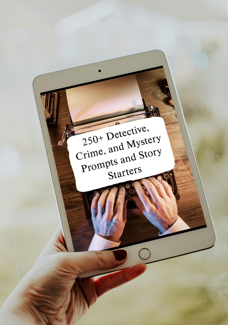 Detective Writing Prompts Bundle, Mystery Story Ideas for Fiction ...