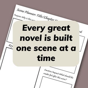 The Ultimate Novel Scene Planner for Writers – Organize Your Story One ...