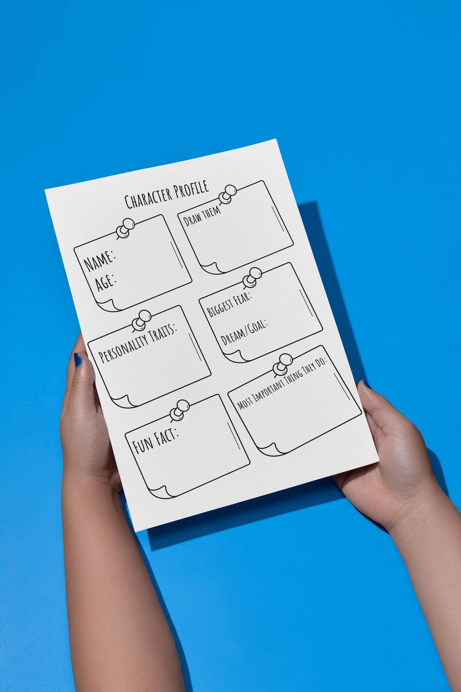 Printable Character Profile Templates for Classroom (grade 2 Through 6 ...