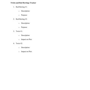 Mystery Novel Guide Structuring Detective Fiction Planning Worksheets ...