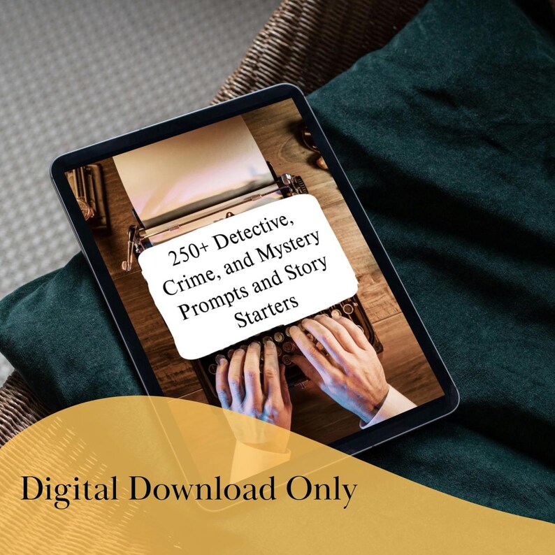 Detective Writing Prompts Bundle, Mystery Story Ideas for Fiction ...