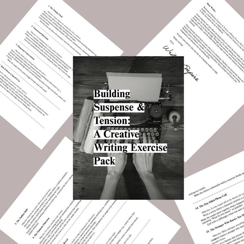 Writing Exercises for Building Supense and Tension for Writers and ...
