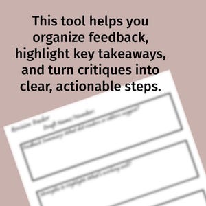 Revision Tracker for Writers and Novelists to Keep Feedback Organized ...