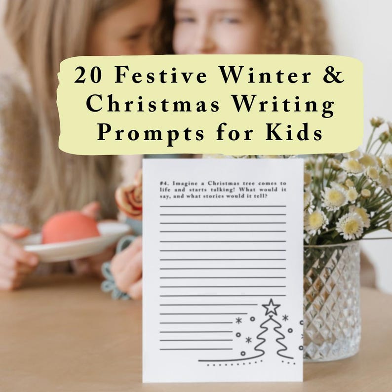 20 Christmas Writing Prompts for Kids: Homeschool Printables With ...