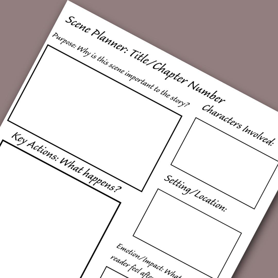 The Ultimate Novel Scene Planner for Writers – Organize Your Story One ...