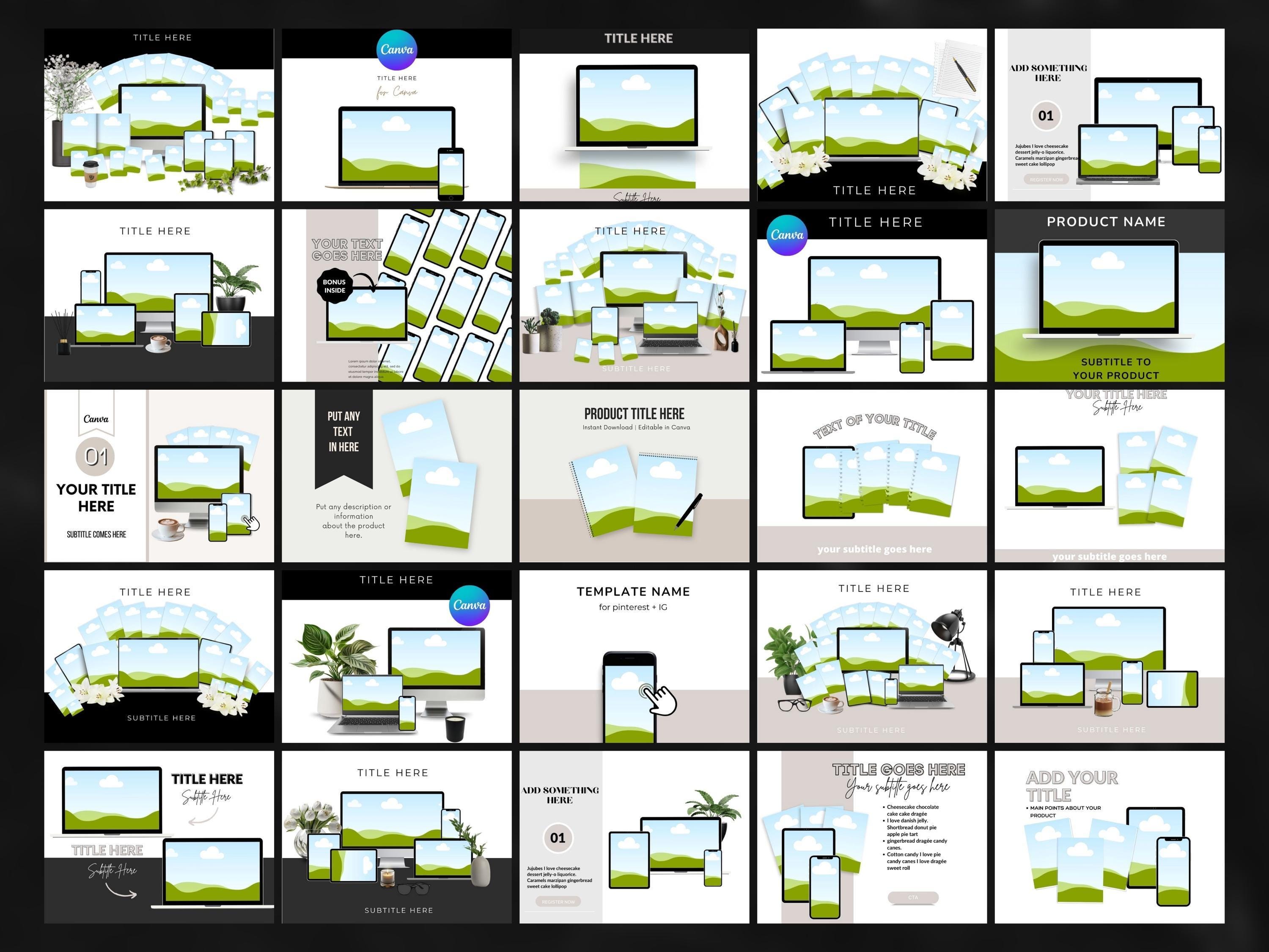 Etsy Canva Template, Etsy Photo Mockup, Etsy Listing Photos, Product ...