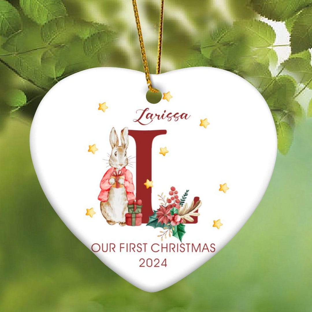Personalized Baby's First Christmas Ornament 2024 /baby Peter Rabbit ...
