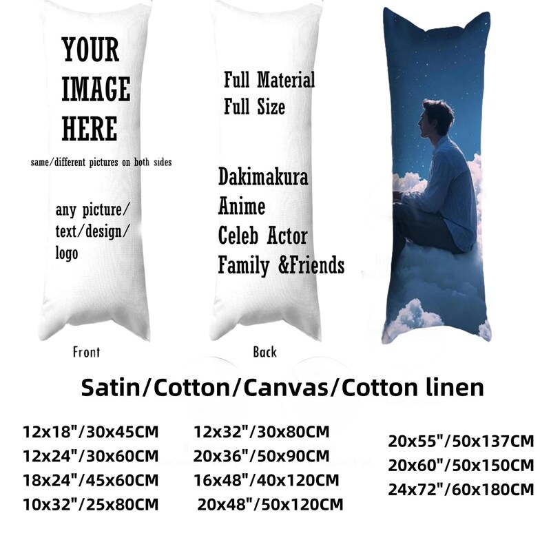 Dakimakura - Etsy