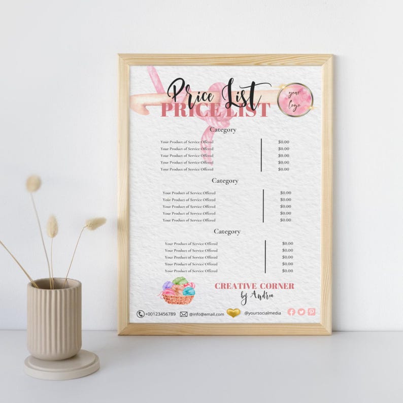 CROCHET EDITABLE Business Form Templates Order Tracker Form, Printable ...
