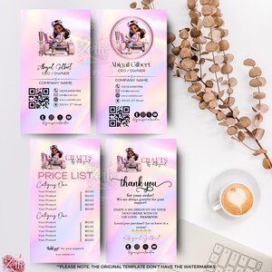 Crafting Business Card Template, Crafter Logo DIY Canva Card, Heat ...