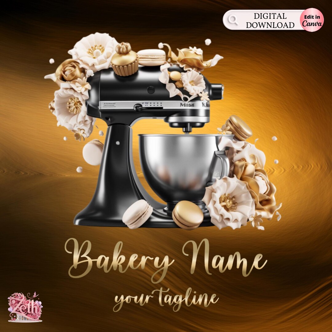 Bakery Logo, Baking Logo, Stylish Custom Pastry Logo, Cake Logo ...