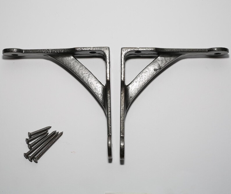 Heavy Duty Shelf Brackets – Penny End Cast Iron – Victorian Wall ...