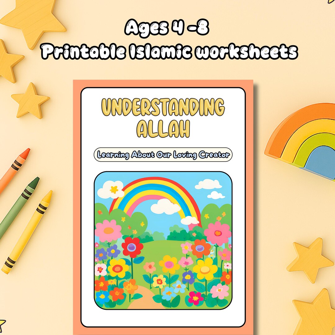 Allah Activity Book for Kids | Islamic Learning and Reflection ...