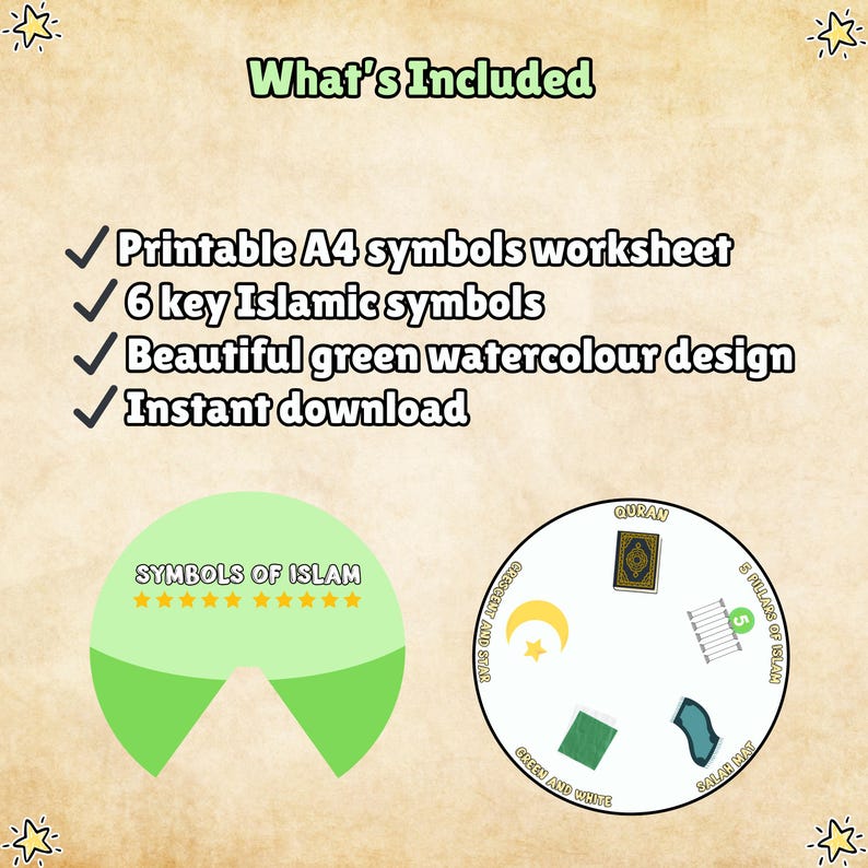 Islamic Symbols Worksheet for Kids | Learn About Islam Activity ...