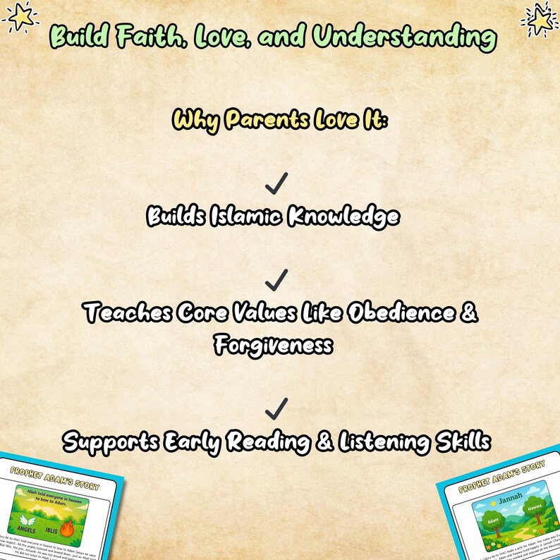 Prophet Adam Story Flashcards | Printable Islamic Story for Kids ...