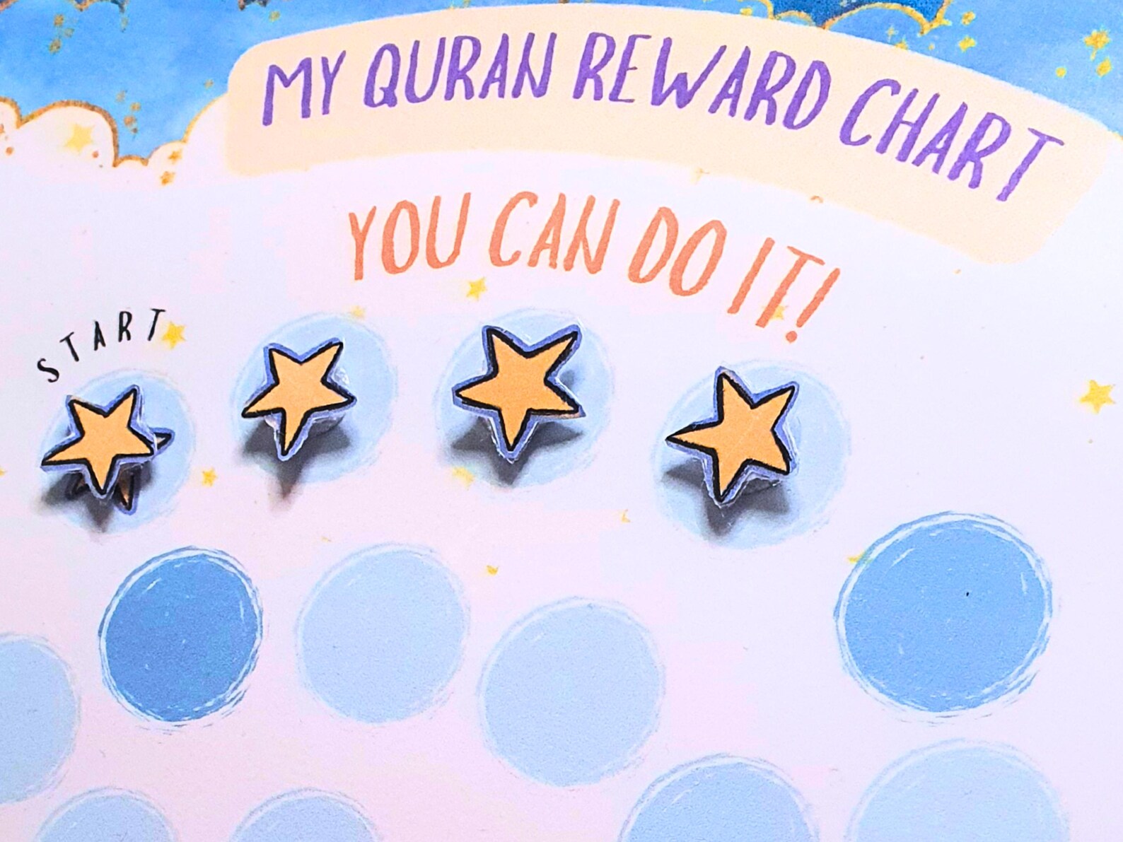 Quran Reward Chart Printable Sticker Chart for Kids Behavior Chart Goal ...