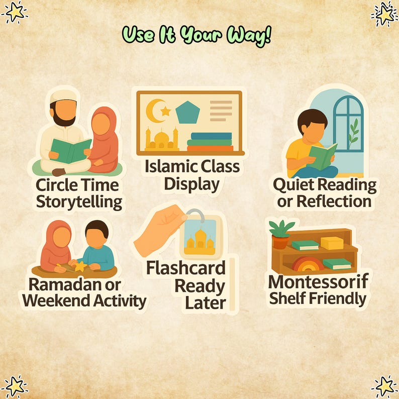 Prophet Adam Story Flashcards | Printable Islamic Story for Kids ...