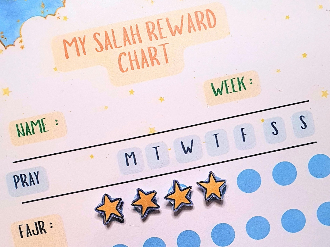 Islamic Chart | Salah Reward Chart: Islamic Kids Printable, Routine ...