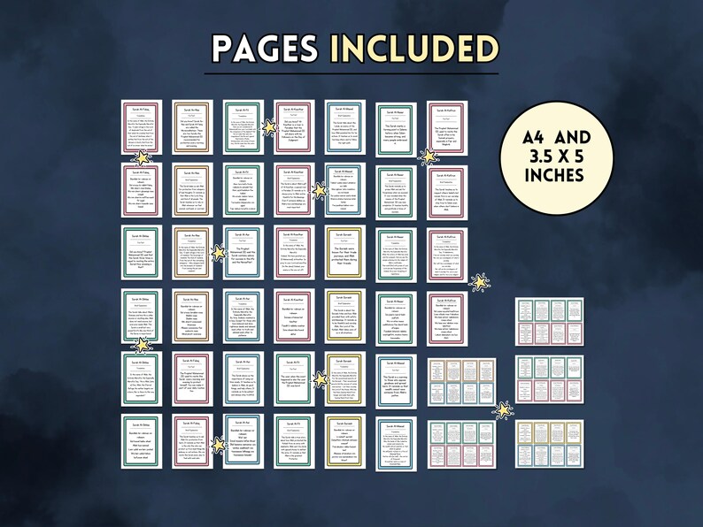 Surah Bundle Surah Cards Surah Easy Kids Surah Flashcards Surah Print ...