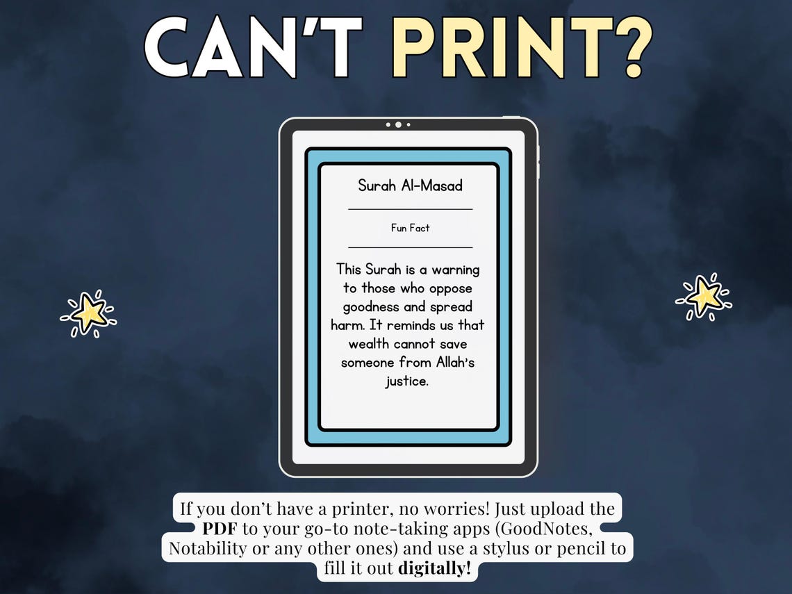 Surah Bundle Surah Cards Surah Easy Kids Surah Flashcards Surah Print ...