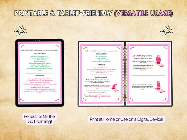 Salah Steps for Girls | Printable How to Pray Guide for Muslim Kids ...