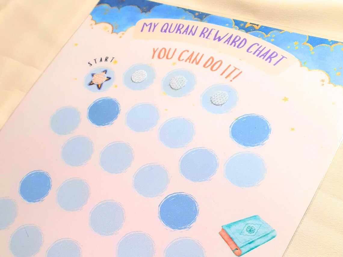 Quran Reward Chart Printable Sticker Chart for Kids Behavior Chart Goal ...