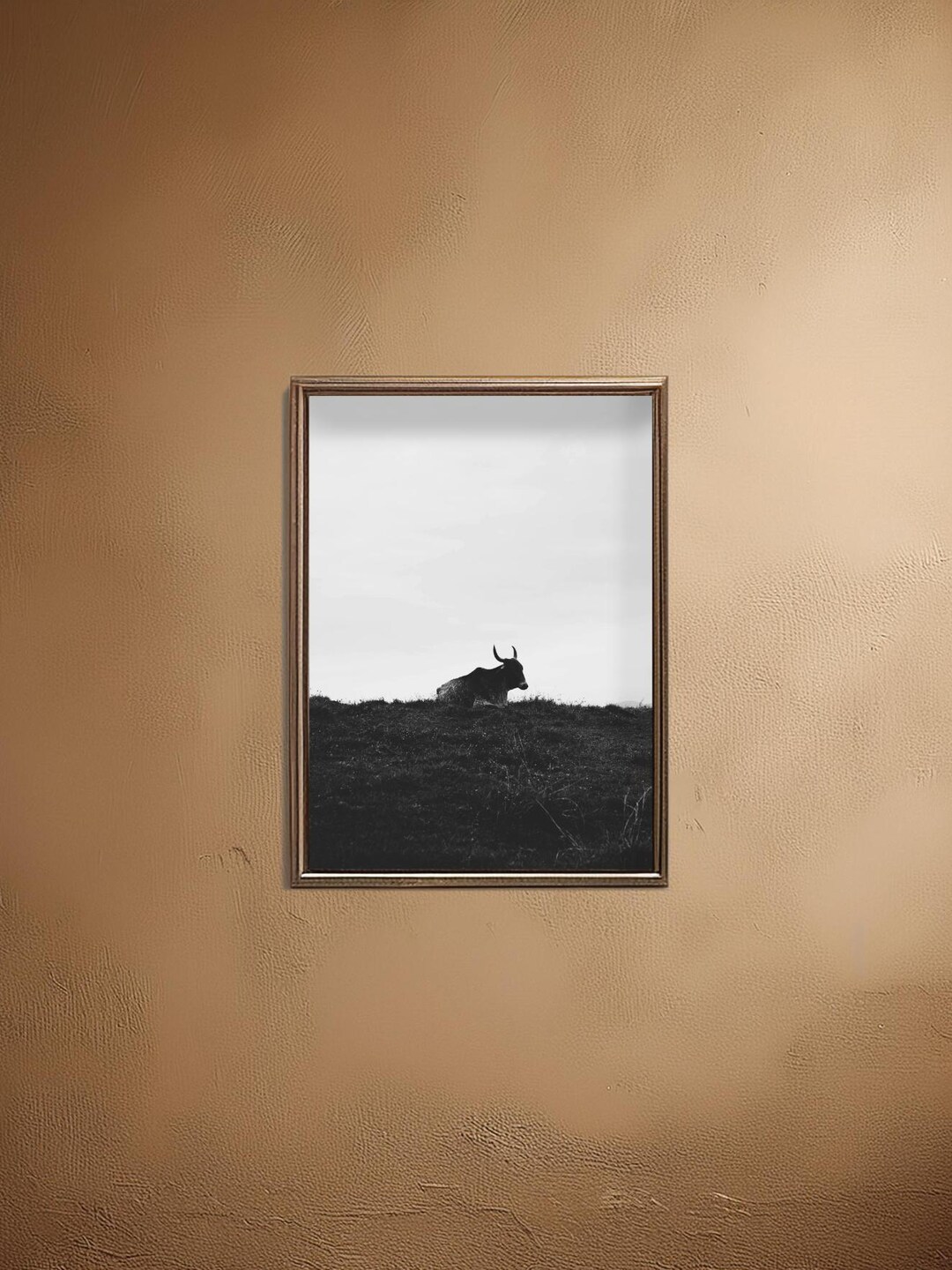 Cow Silhouette Print Cow Photo Print Wall Art Minimalist Cow Prints ...