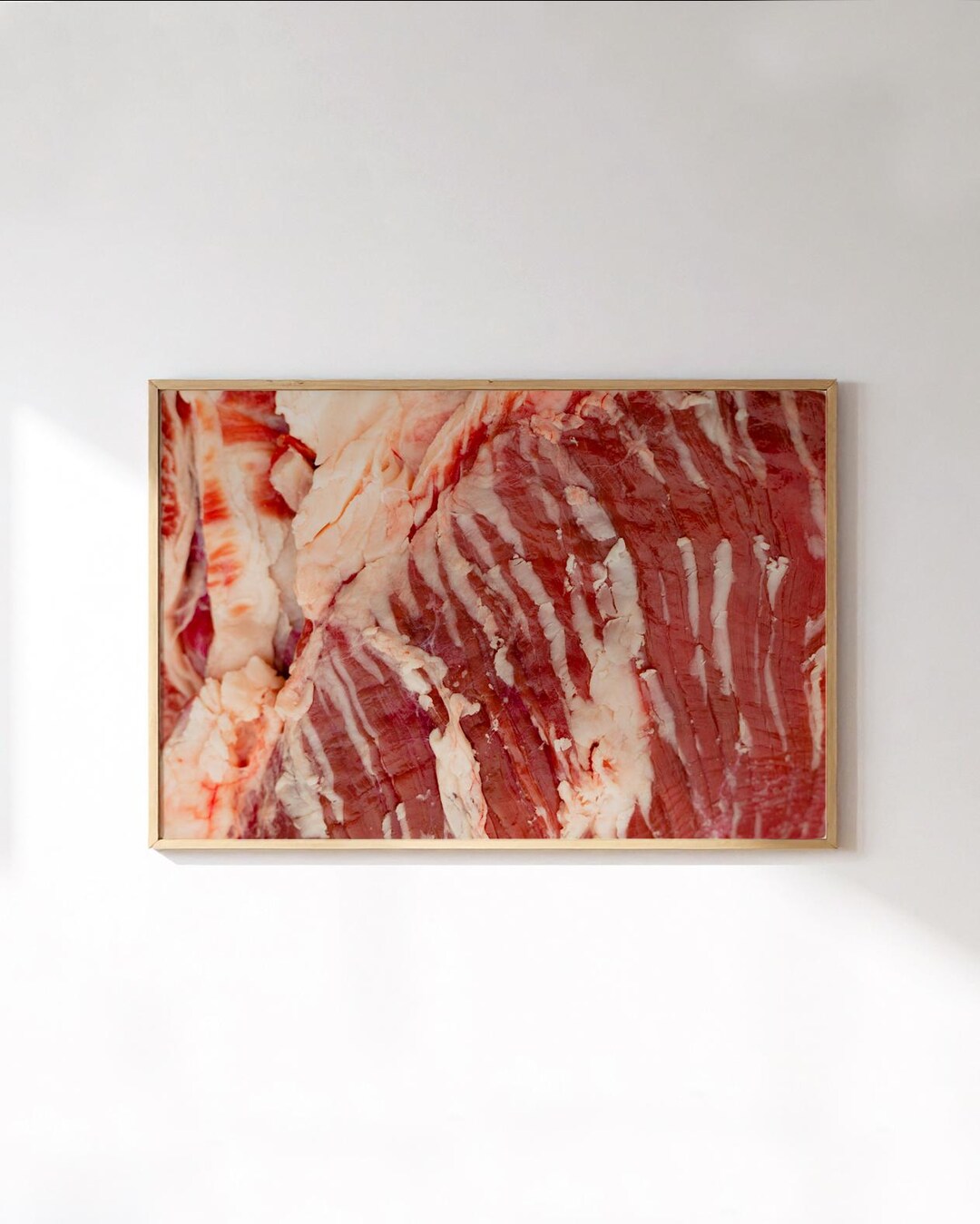 Meat Photography Print, Raw Steak Wall Art, Flank Steak Print — Giclée ...