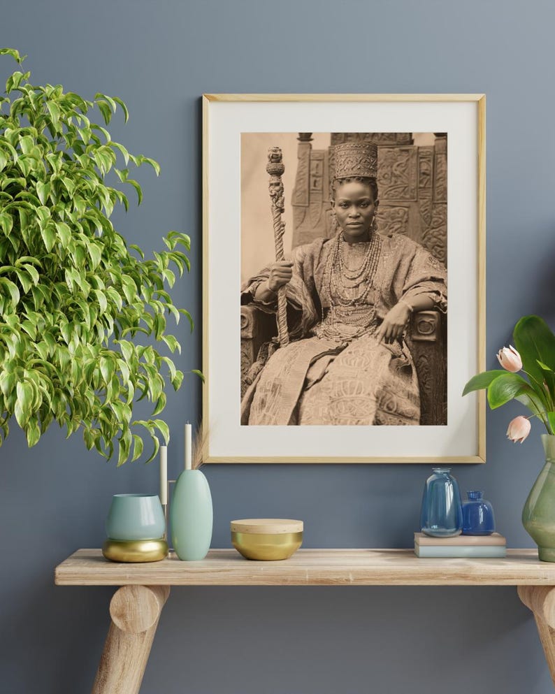 Queen on the Throne Regal African Heritage Portrait - Etsy