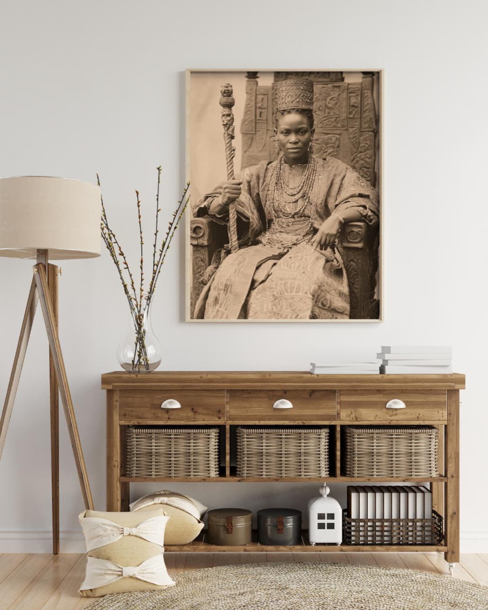 Queen on the Throne Regal African Heritage Portrait - Etsy