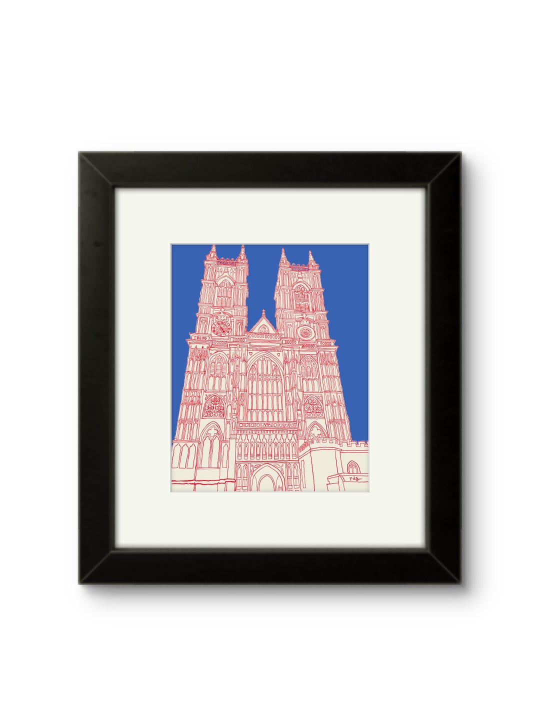 Westminster Abbey Print, London Travel Print, British Landmark Home ...