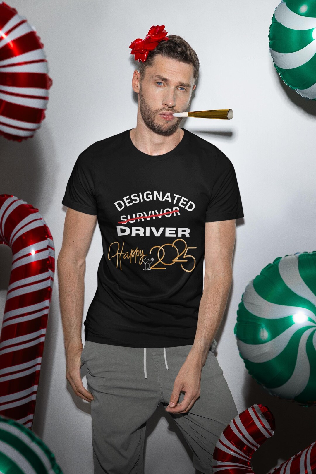 Happy New Year Designated Driver T-shirt Funny Shirt Gift for Driver ...