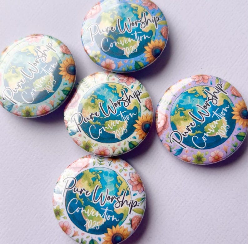 Pure Worship Button Pins 2025, JW Pure Worship Convention, Special ...