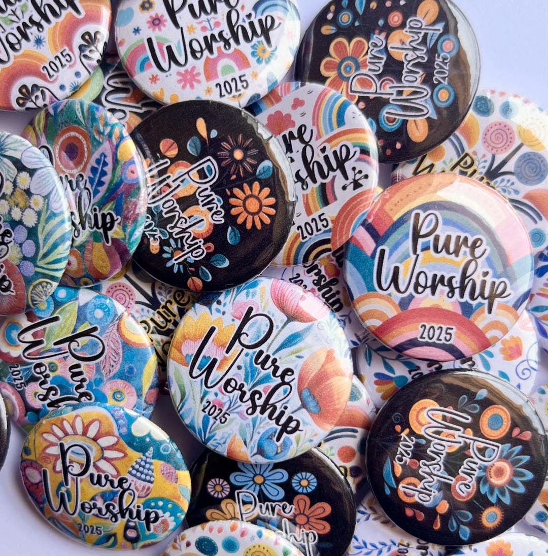 Pure Worship Convention Button Pins, Pure Worship Convention 2025 - Etsy