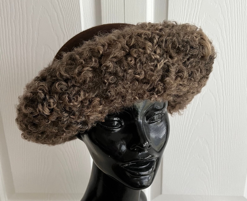70s Felt Hat With Persian Lamb Fur Rim, 21 Inch Vintage - Etsy UK