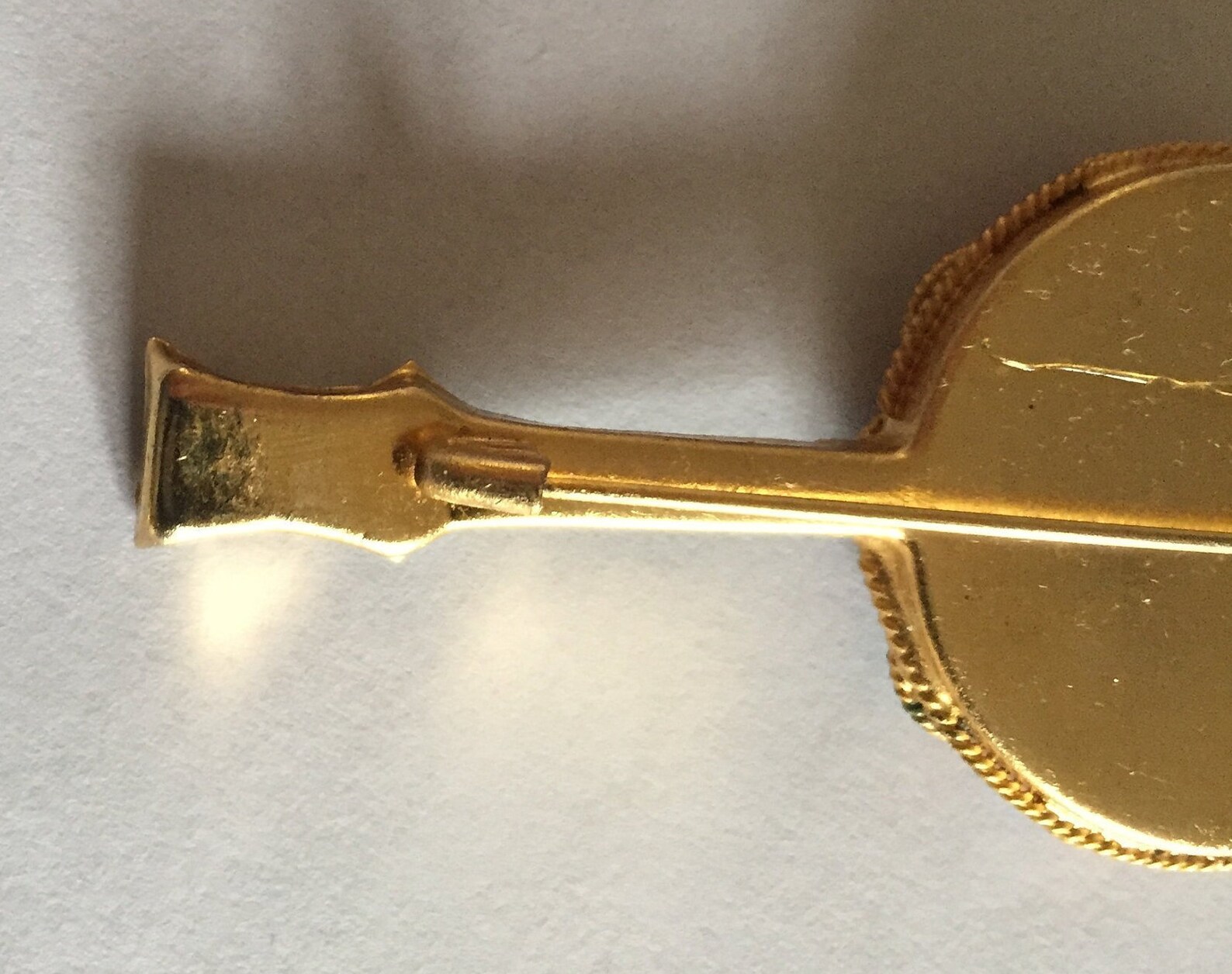 60s Micro Mosaic/goldtone Mandoline Shape Flower Brooch - Etsy