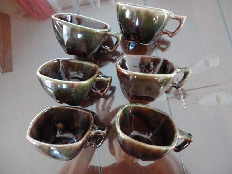 Vintage Beauceware Pottery Dk Brown Coffee Set 2181 Made in - Etsy