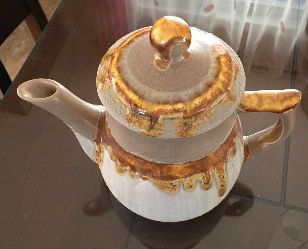 70s Teapot Lava Pattern TUNDRA Quebec Laurentian Pottery - Etsy