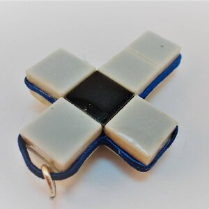 30s Light Blue Ceramic Tiles Cross Crucifix Catholic - Etsy Canada