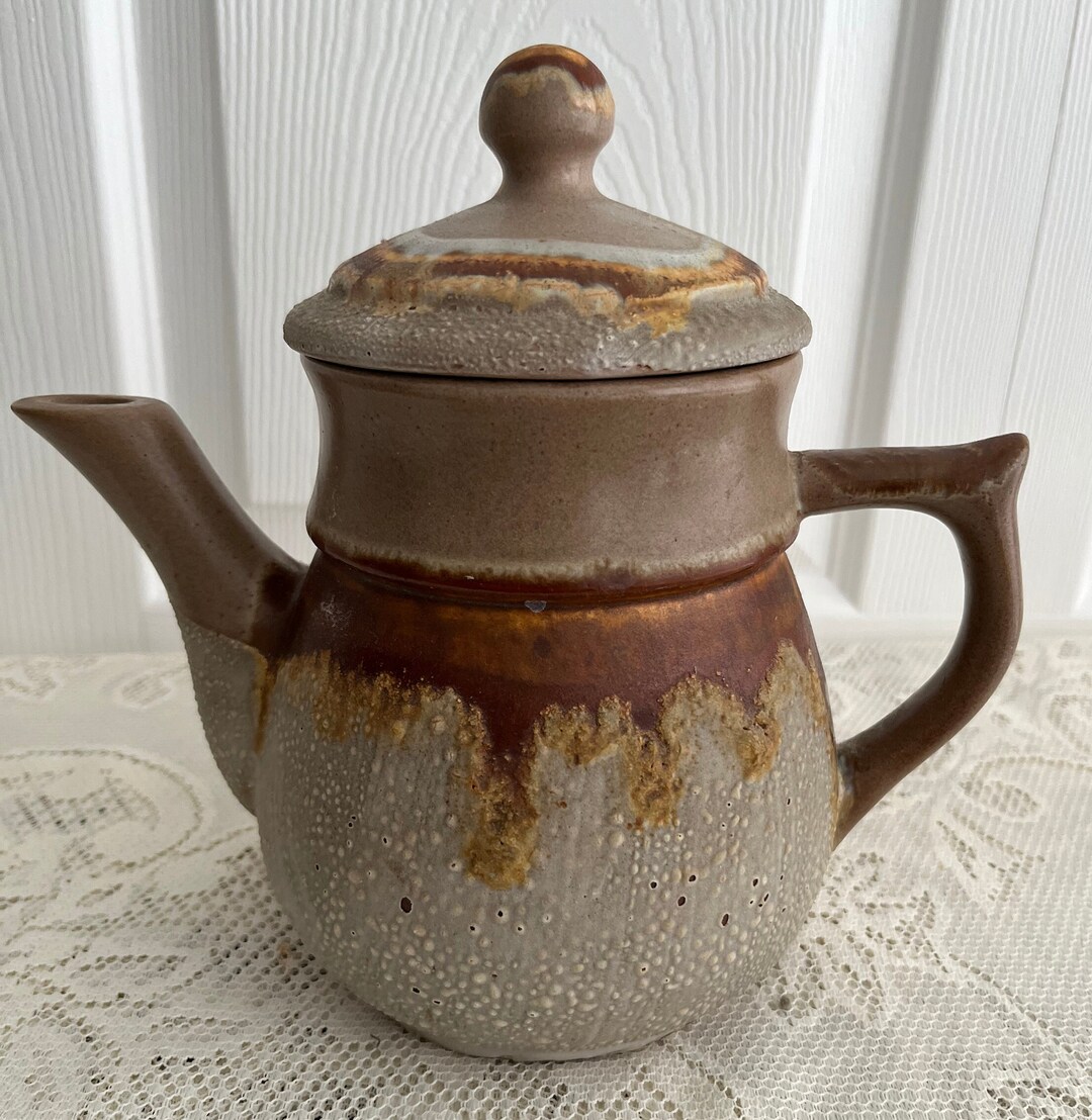 70s Teapot Lava Pattern TUNDRA Quebec Laurentian Pottery 8-409 - Etsy