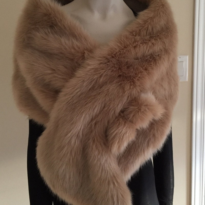 Faux Fur Stole - Etsy
