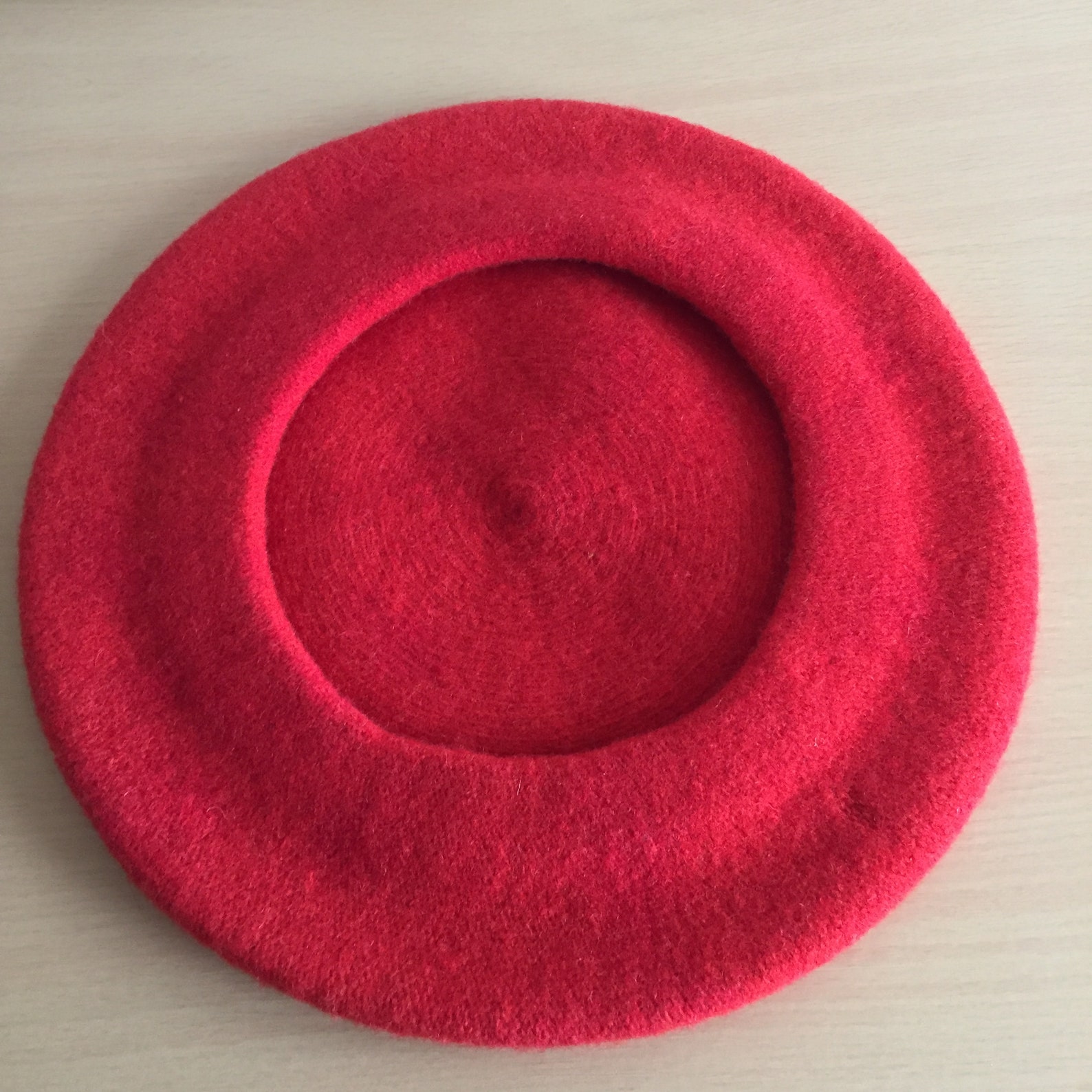 80s Red Wool Beret Unisex Hat Extra Small 9 3/4 Inches Beatnik - Etsy ...