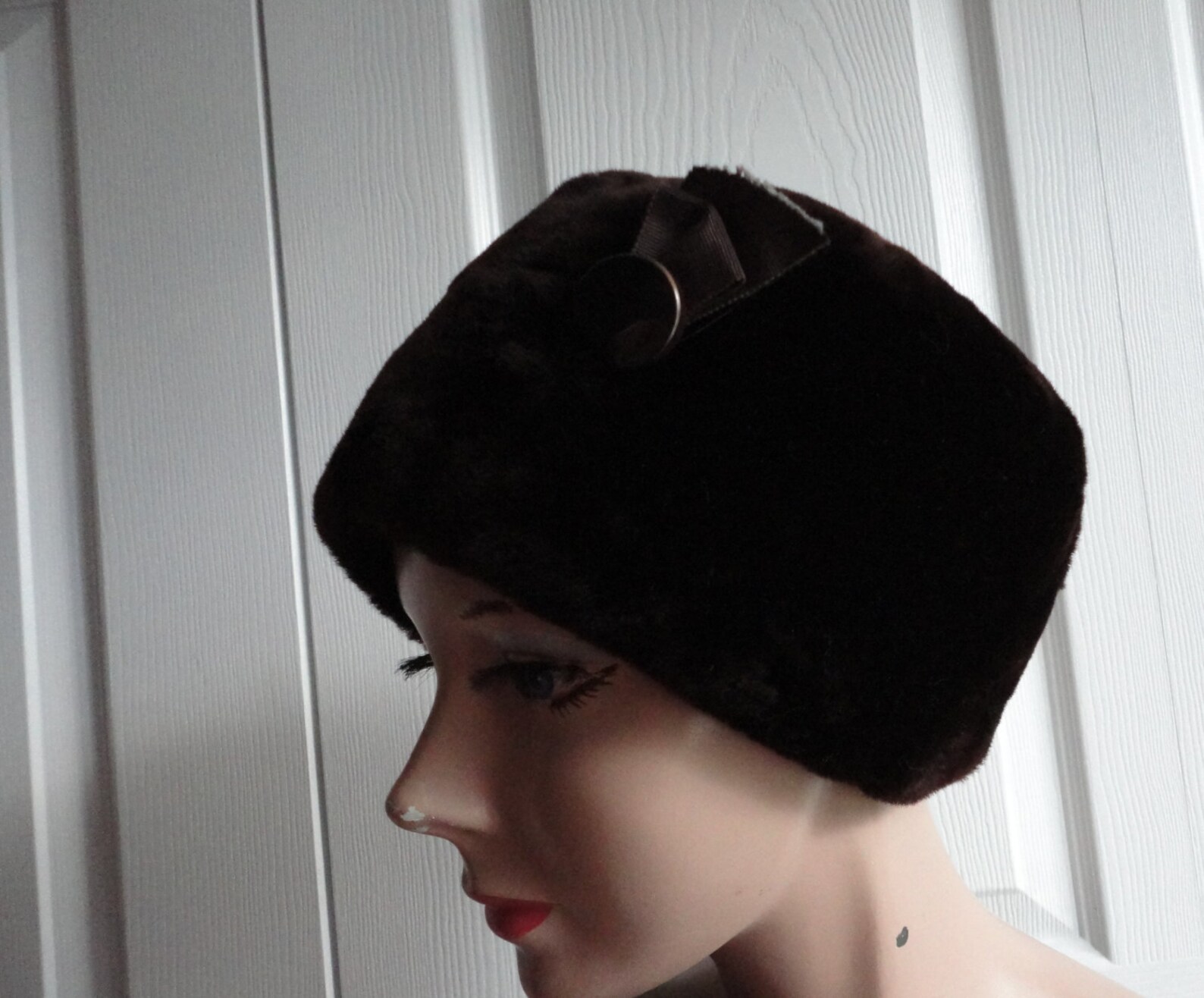 Dark Brown Faux Beaver Fur Women Hat Extra Small 20.75 Inches | Etsy